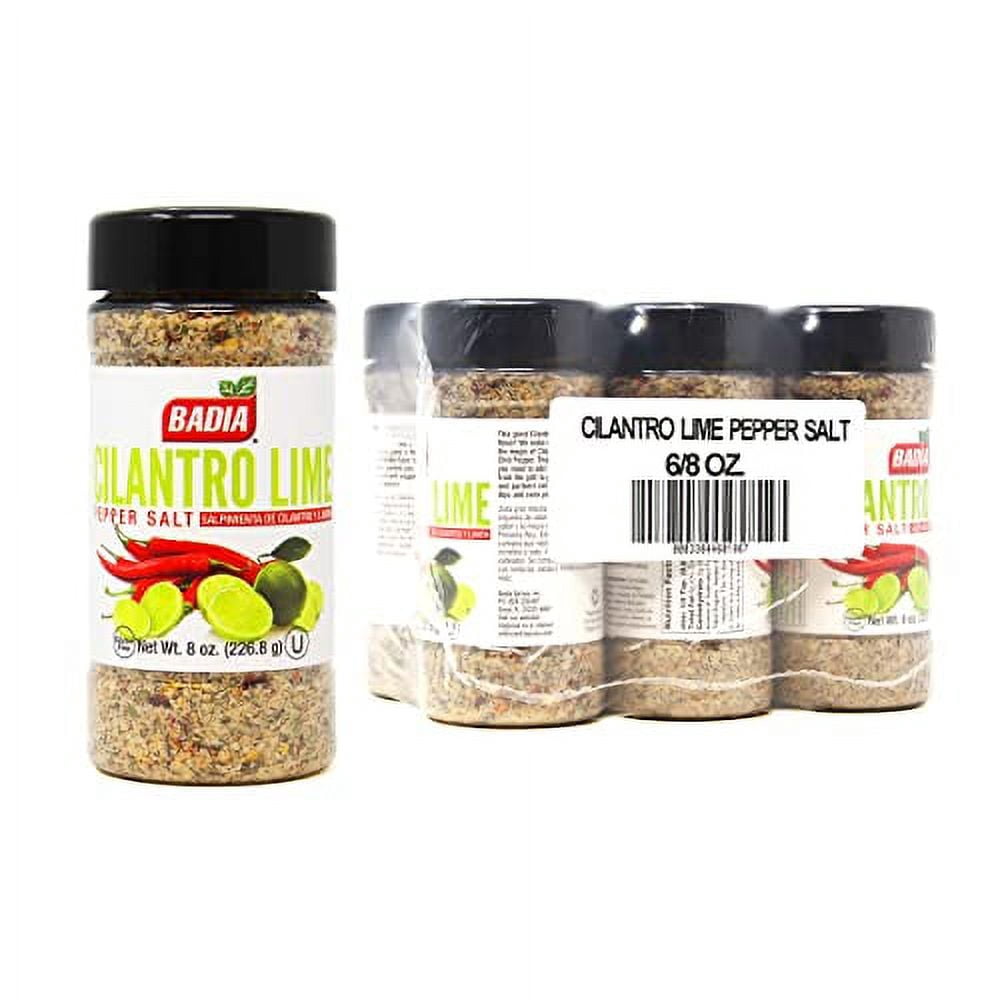Badia Cilantro Lime Pepper Salt, 8 oz (Pack of 6) - Walmart.com
