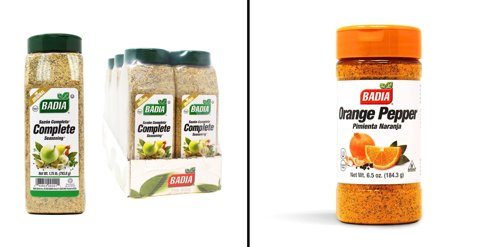 Badia Complete Seasoning, 28 oz (Pack of 6) & Badia Orange Pepper ...
