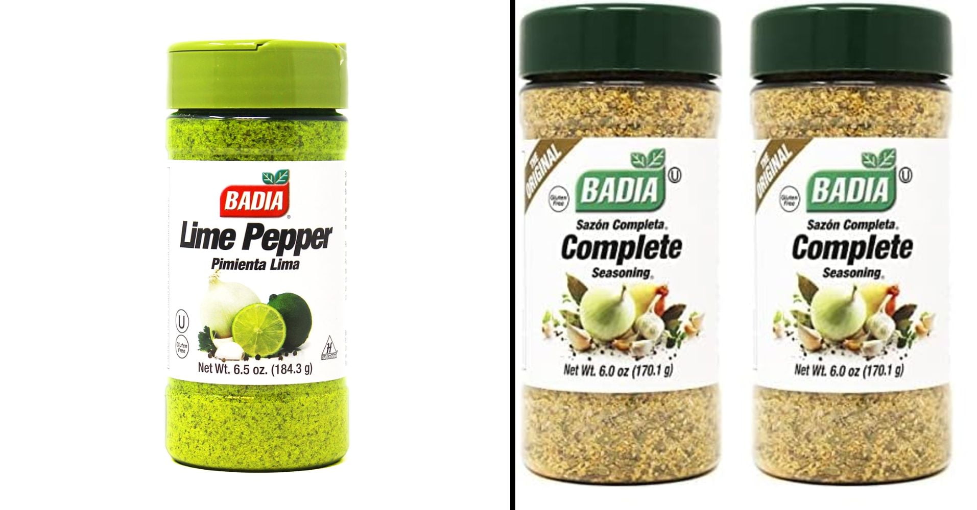 Badia Complete Seasoning®, 6 oz (pack of 2) & Badia Lime Pepper ...