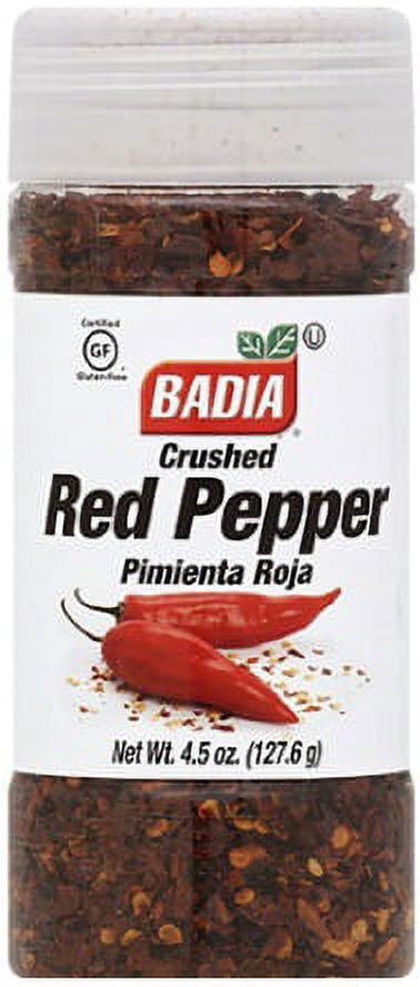Badia Crushed Red Peppers, 4.5 oz - Case of 12 - Walmart.com