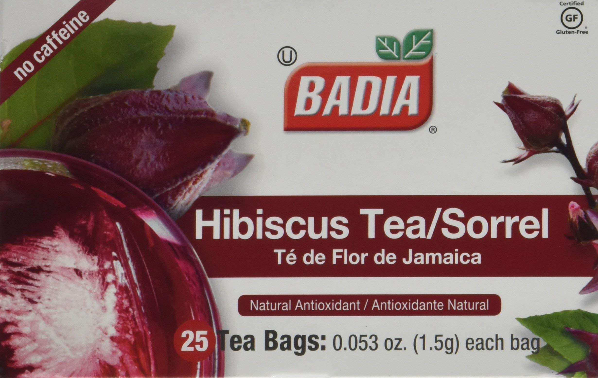 Badia Hibiscus Tea, 2 Pack (Each 25 Bags) - Walmart.com