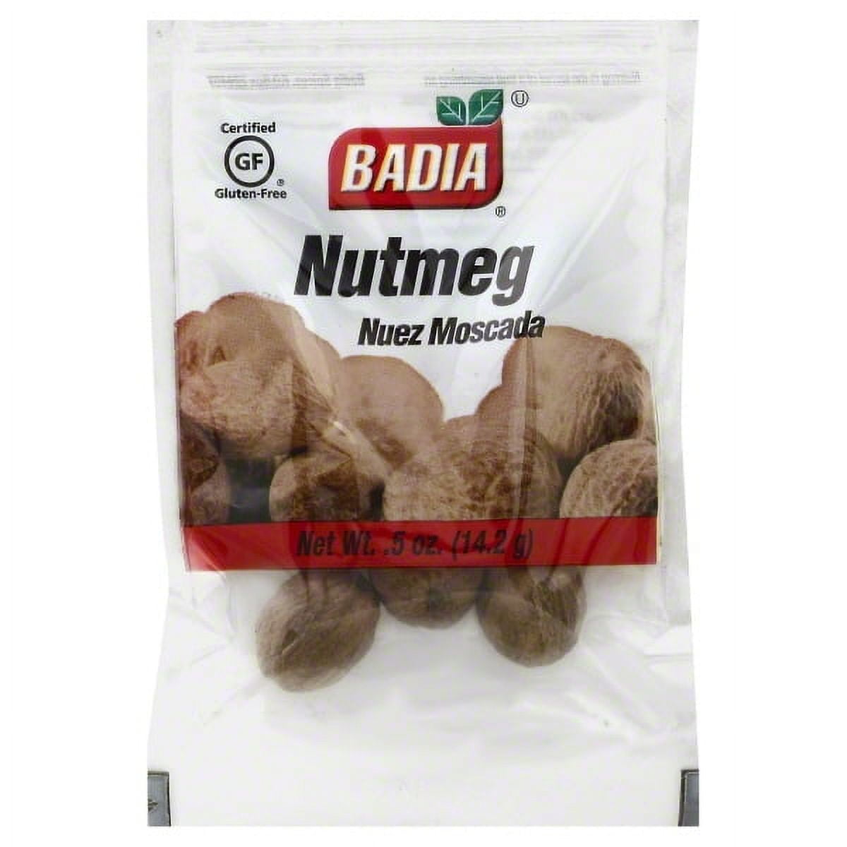 Badia Whole Nutmeg, Sweet Flavor, Gluten Free, 0.5 oz Bottle - Walmart.com