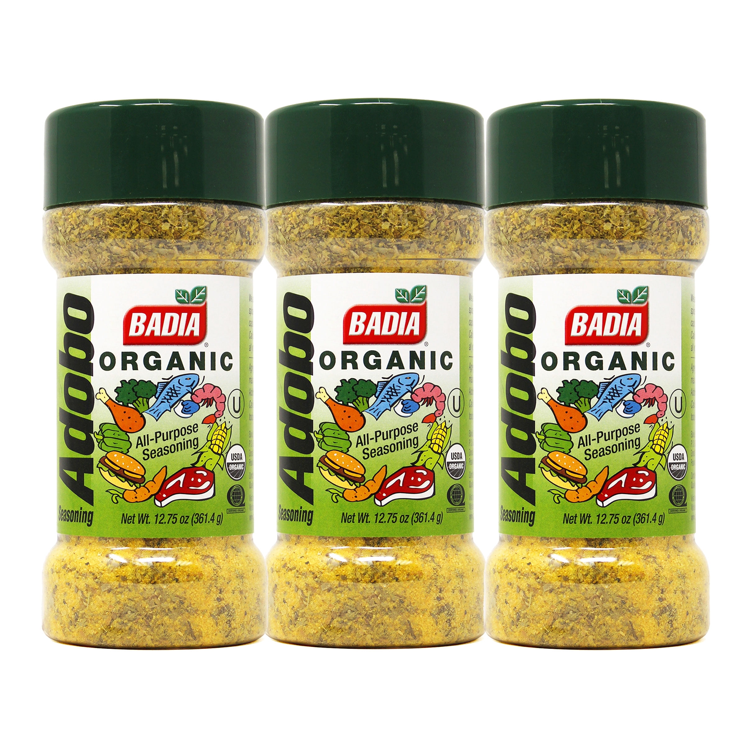 Badia Organic Adobo All Purpose Seasoning, 12.75 oz - Palatize Pack of ...