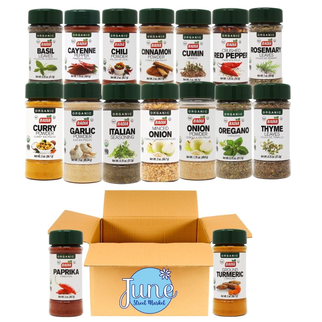 Badia Organic Seasoning Deluxe Kitchen Starter 16 Piece Gift Set ...
