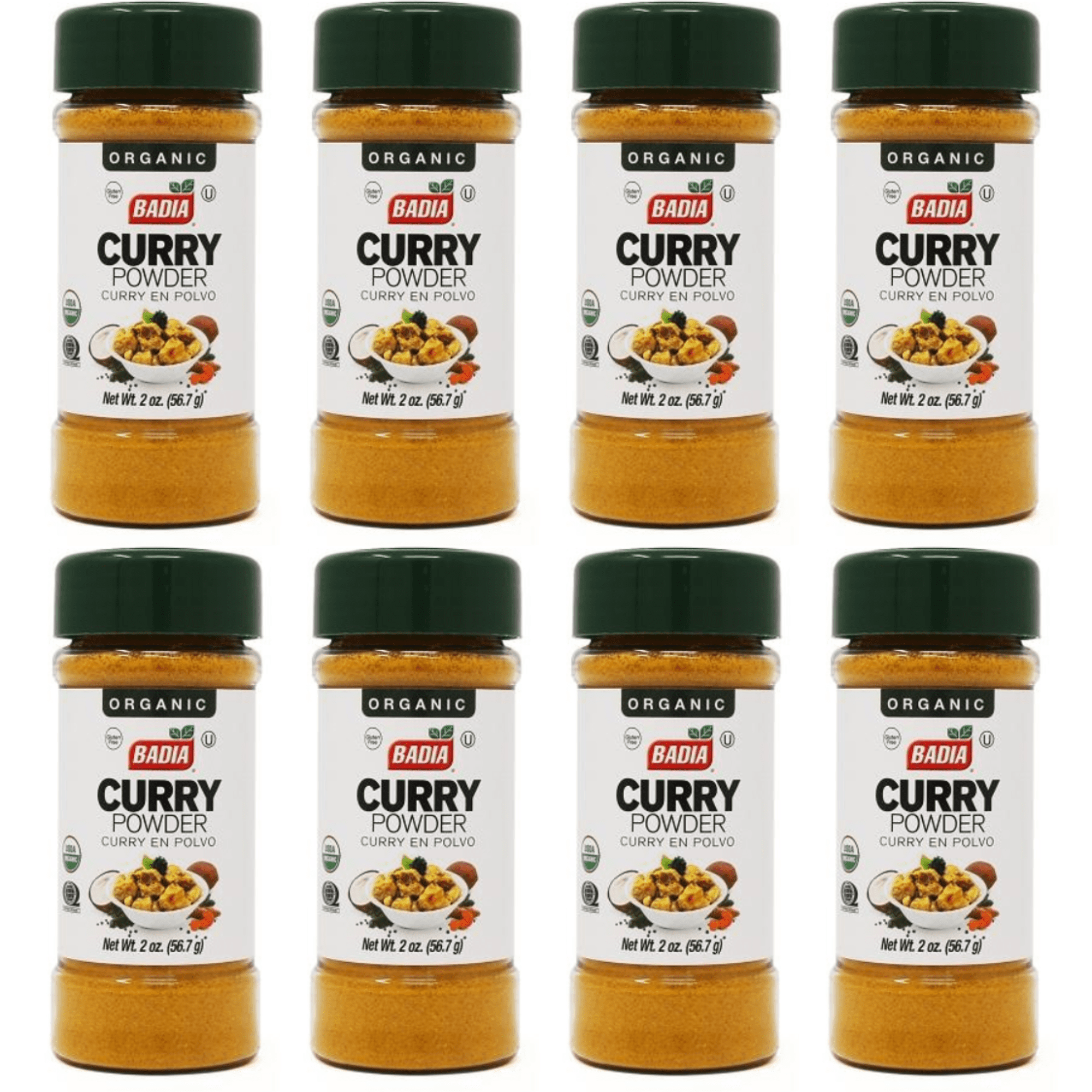 Badia Organic Standard Size Curry Powder 2 Oz., Pack Of 8 - Walmart.com