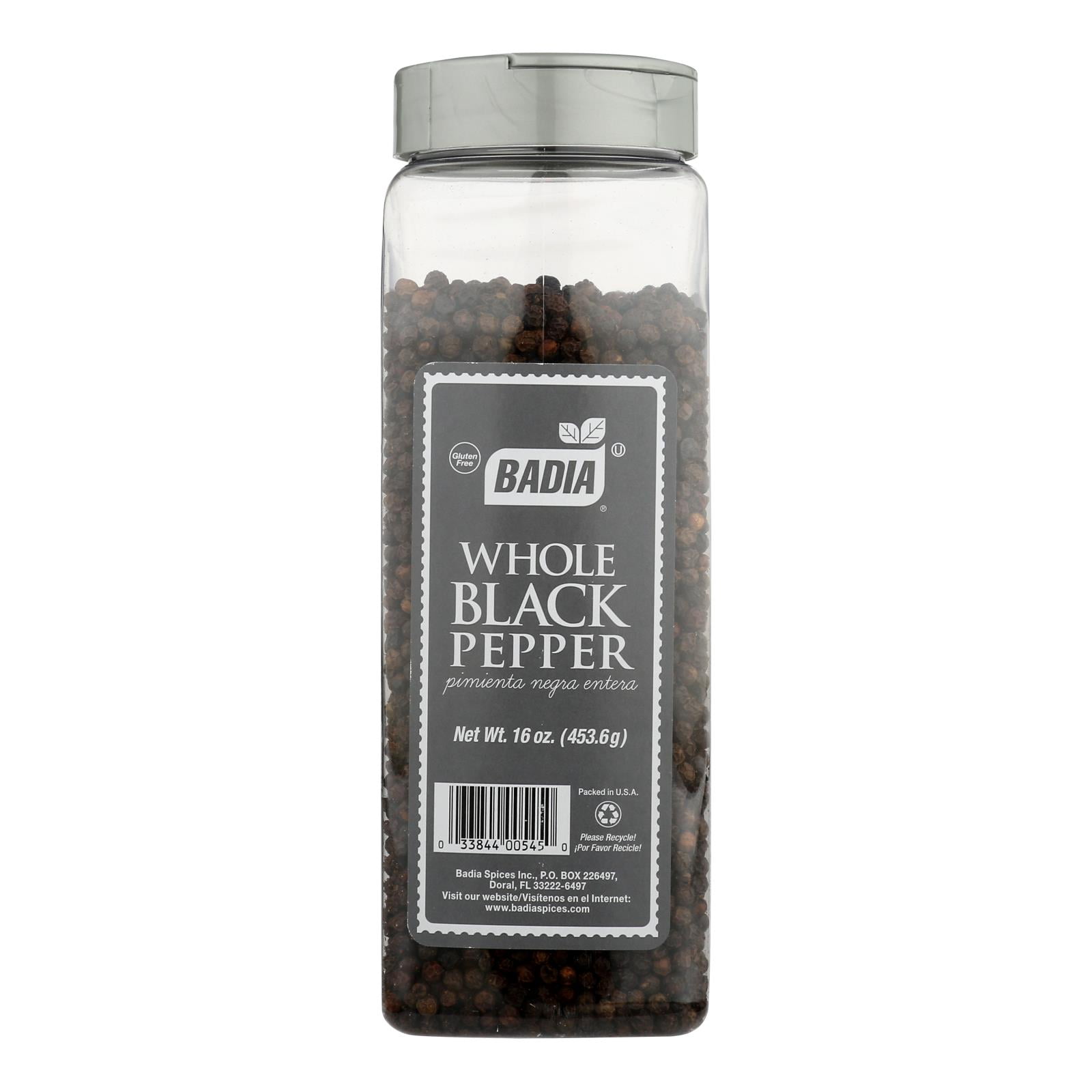 Badia Pepper Whole Black, 16 oz - Walmart.com