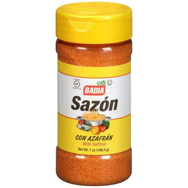 Badia Sazon Spanish Seasoning with Saffron Powder, 7 oz Bottle ...