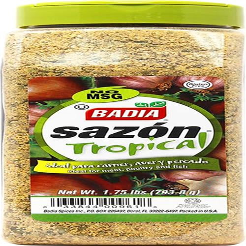Badia Sazon Tropical, 1.75 Lbs - Zesty Blend For Meats, Poultry ...