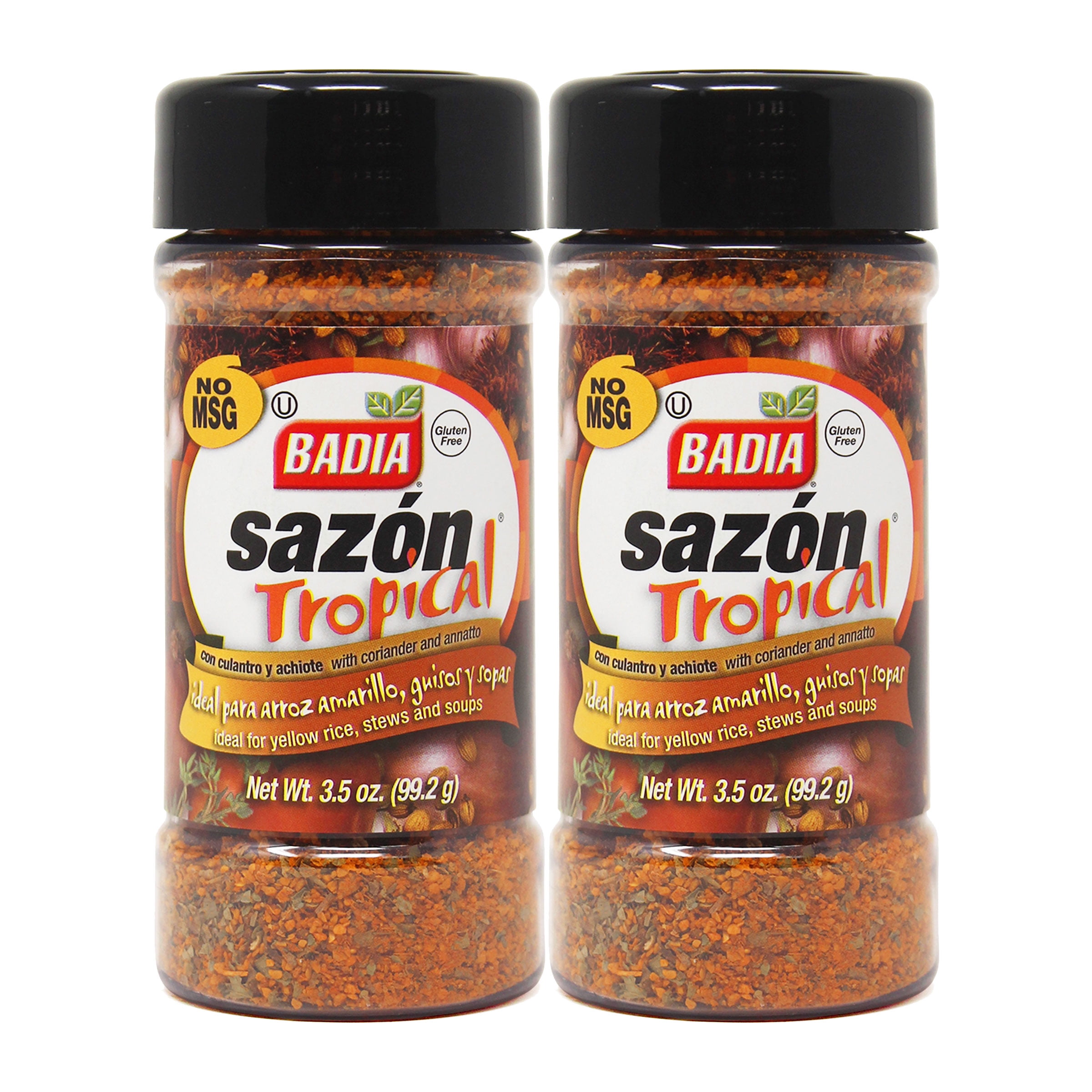 Badia Sazon Tropical with Coriander & Annatto, 3.5 oz - Palatize Pack ...