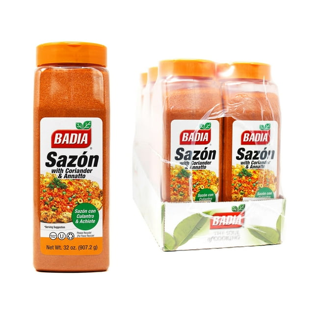 Badia Sazon with Coriander STF9 & Annatto, All-Purpose Latin Spice ...