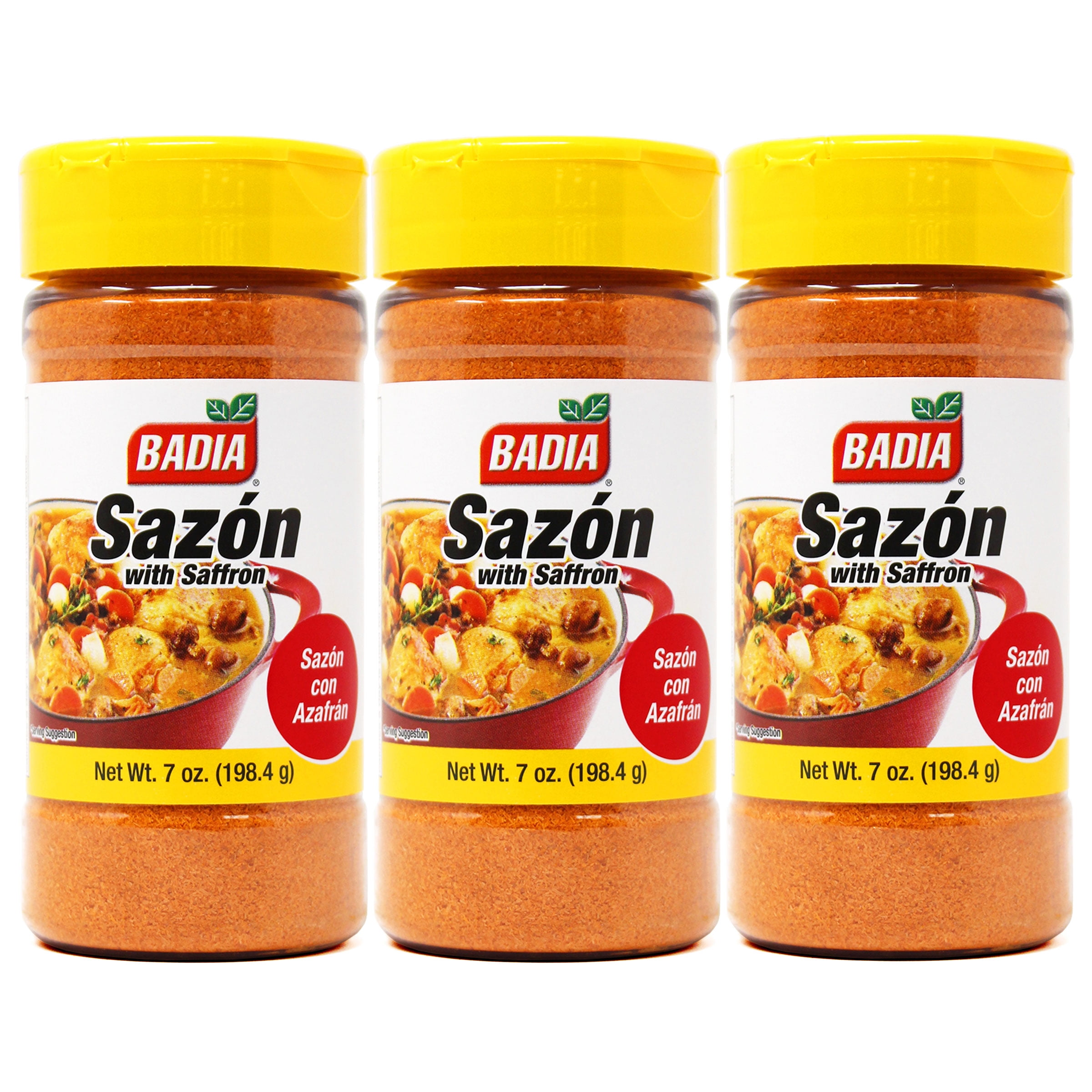 Badia Sazon with Saffron, 7 oz - Palatize Pack of 3 - Walmart.com