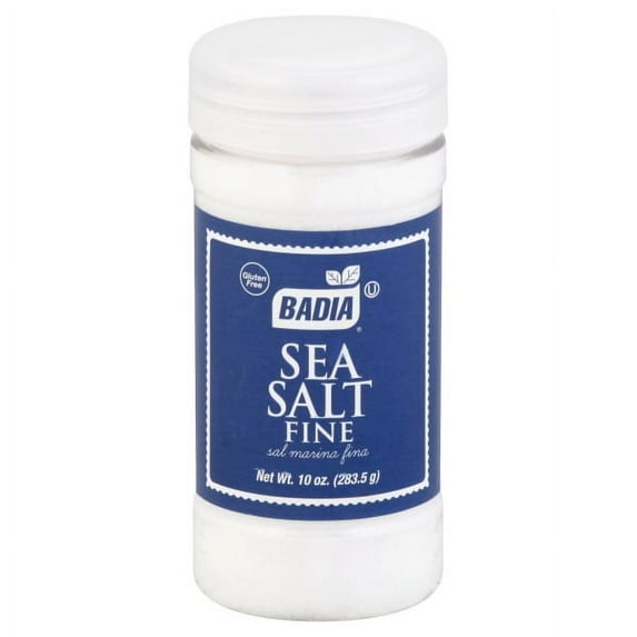 Badia Fine Sea Salt 10 oz, Fine Quality, Salt for Cooking and Seasoning ...