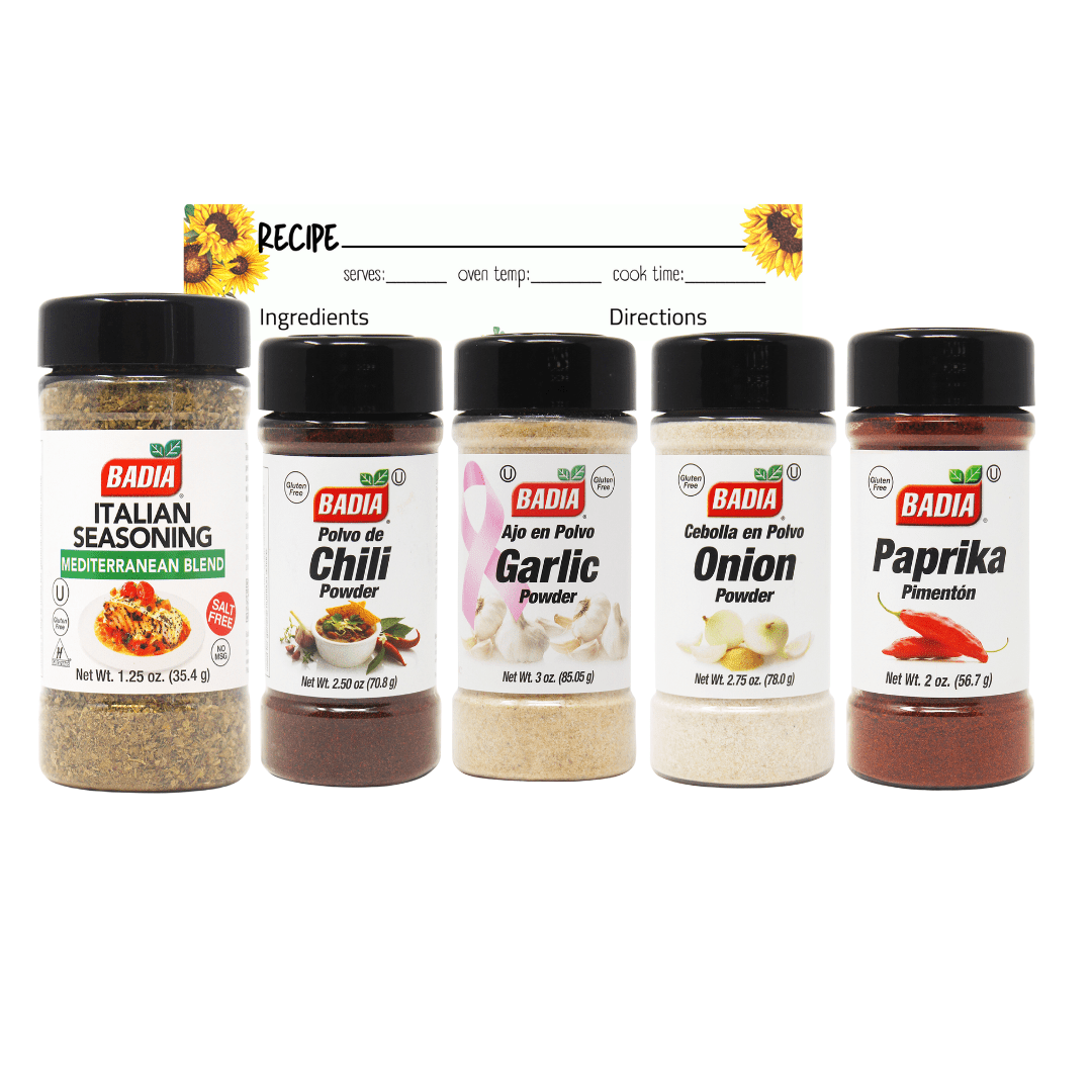 Badia Seasoning New Kitchen Starter 5 Piece Gift Set | Chili Powder ...
