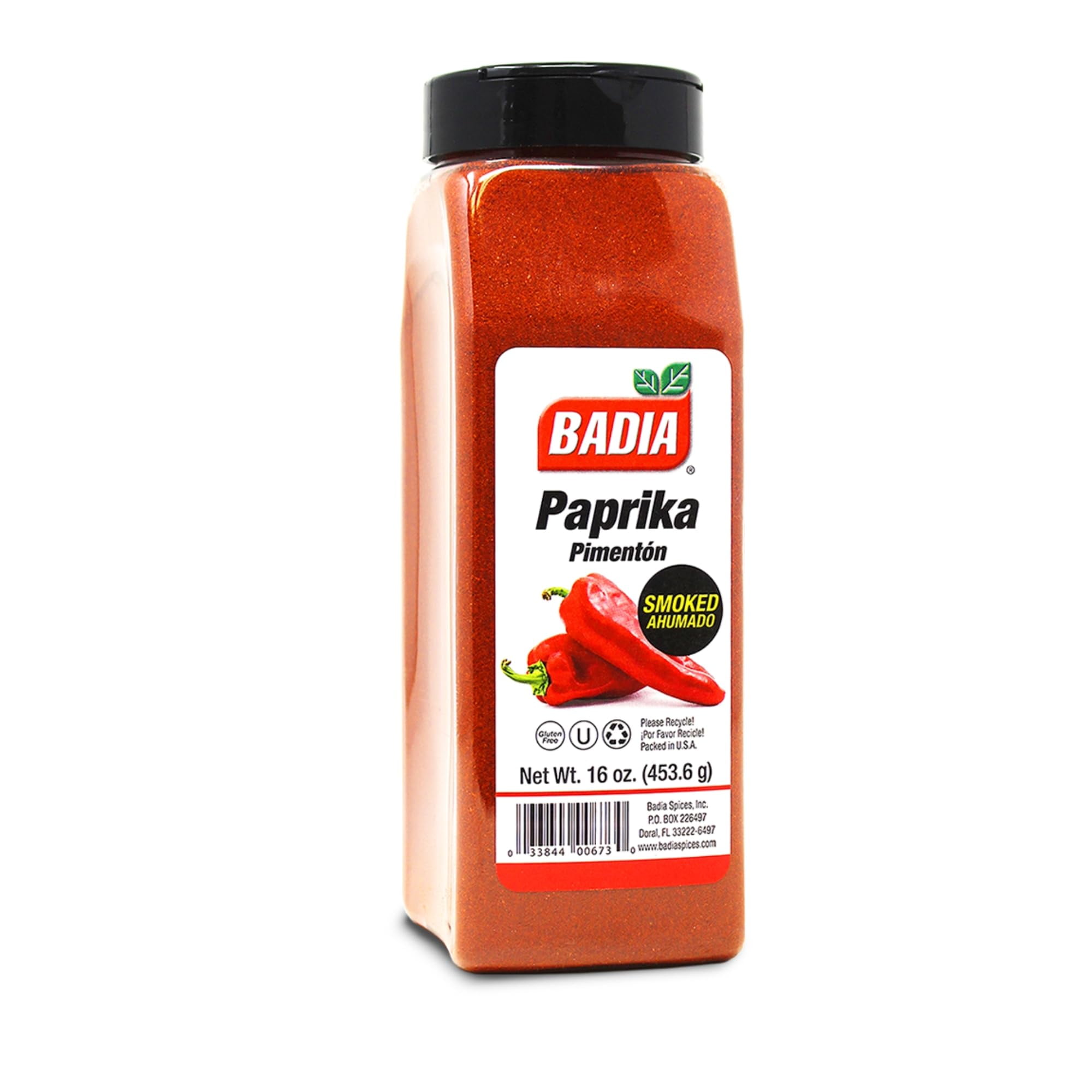 Badia Smoked Paprika, SCH4 16 oz - Rich, Smoky Flavor for Cooking ...