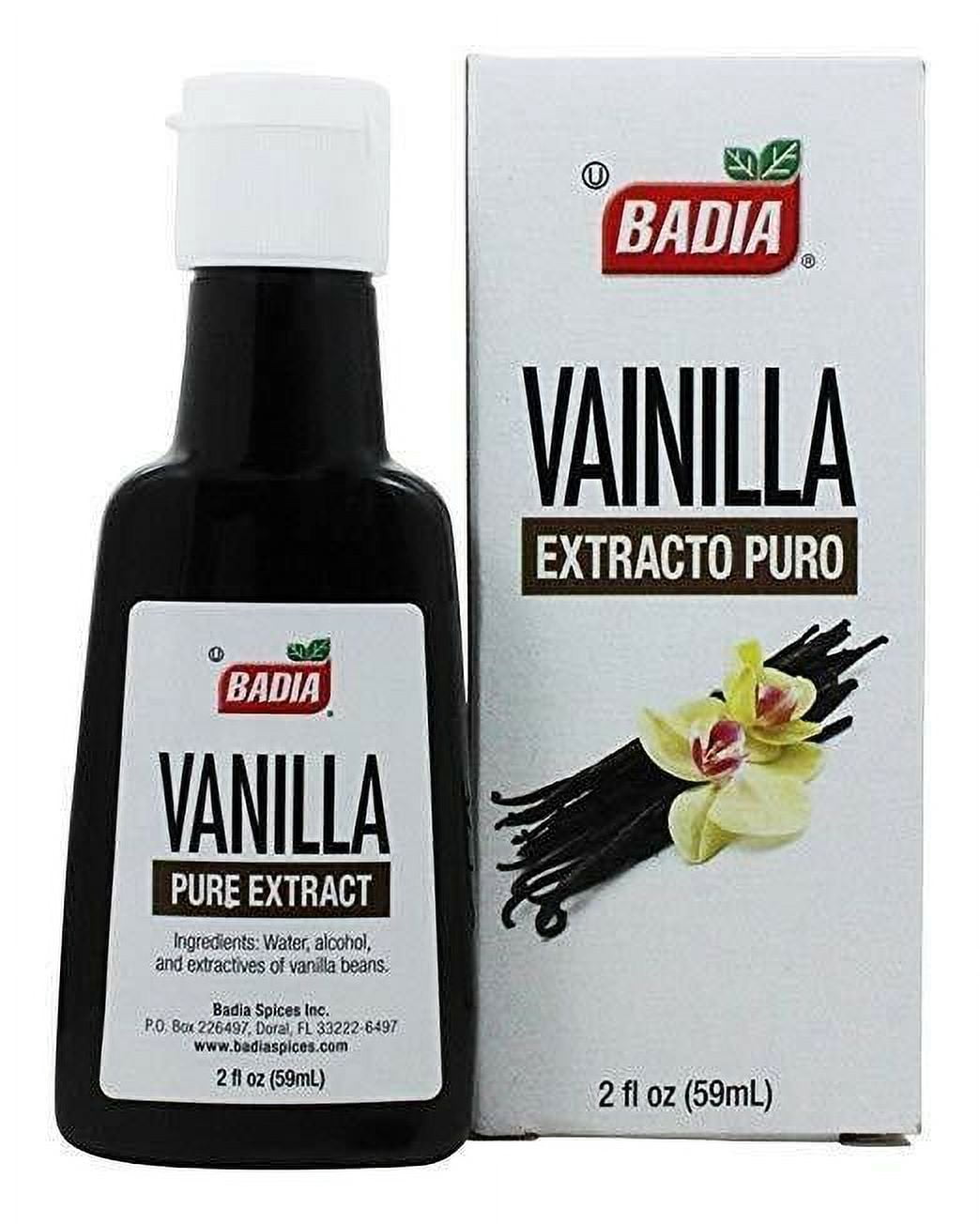 Badia Vanilla Extract Pure 2 fl oz (Vainilla Pura) - Walmart.com