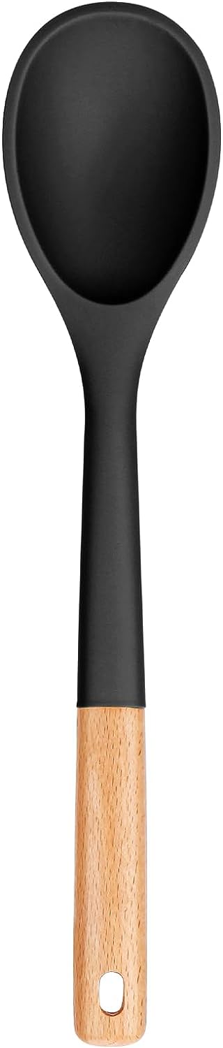 Craft Kitchen High Heat Nylon Solid Spoon with Triple Rivet Handle ...