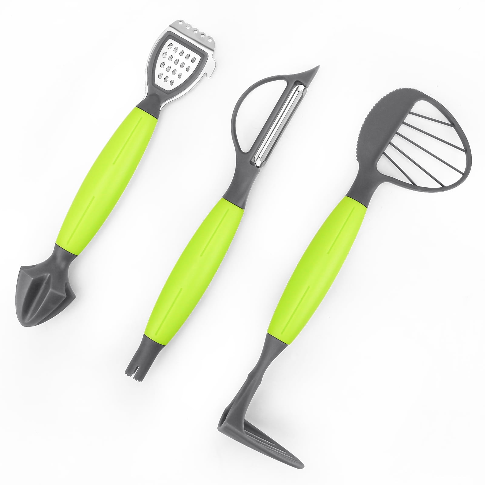 Badiano 3 Pcs 2-in-1 Avocado Slicer Masher,Peeler&Apple Core Remover ...