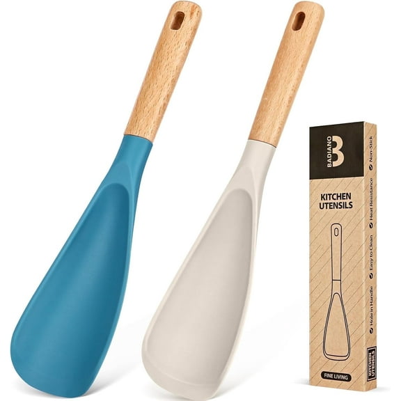 Cooking Spoon for Nonstick Cookingwares, Silicone Spoon Spoon for ...