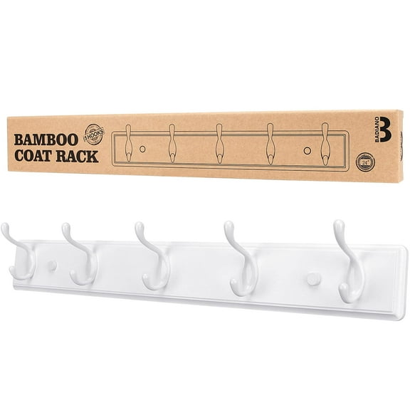 Wall Hooks with Shelf, 26.57 Inch Entryway Wood Coat Hooks for Wall ...