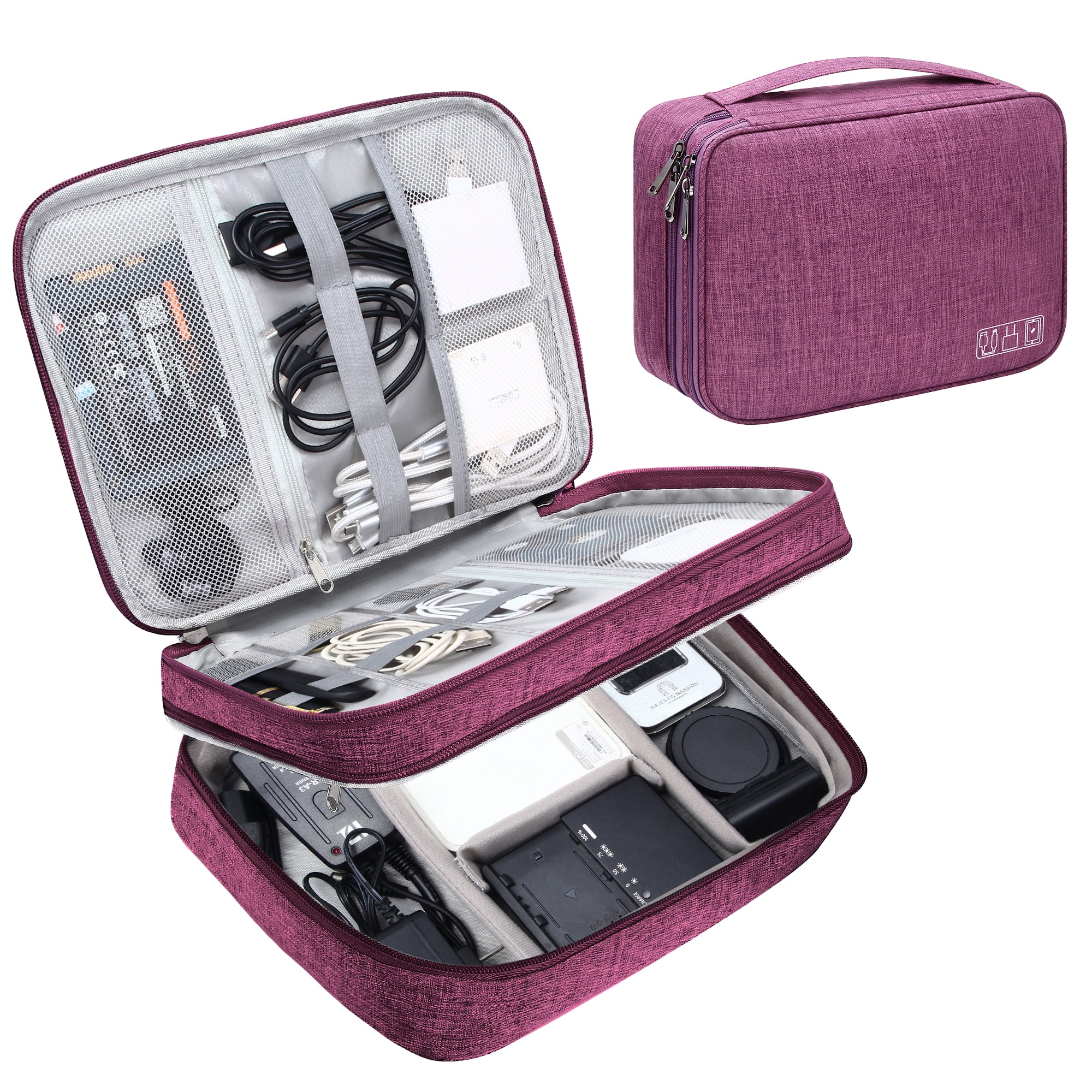 Badiya Organizer Travel Case, Charger Organizer Cable Organizer Bag ...