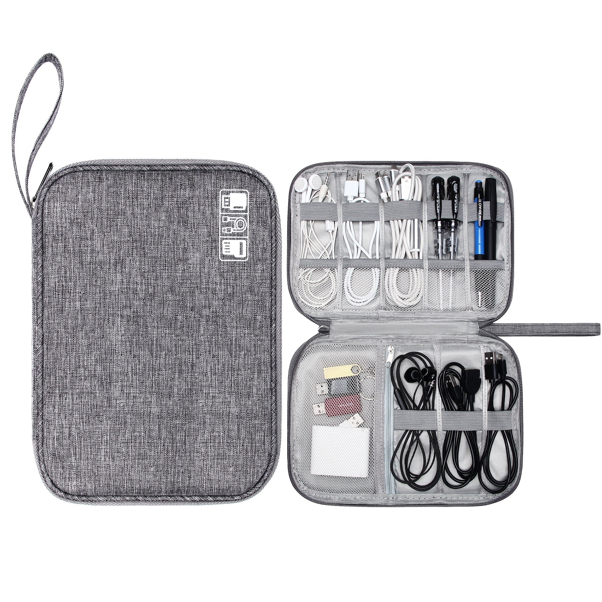 Badiya Travel Cord Organizer Case and Electronic Organizer Small Cable ...