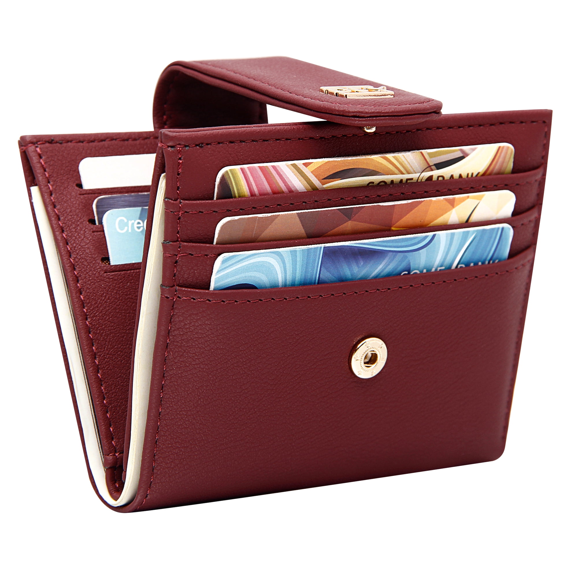 Badiya Women Small Wallets And Women Slim Bifold Credit Card Holder ...
