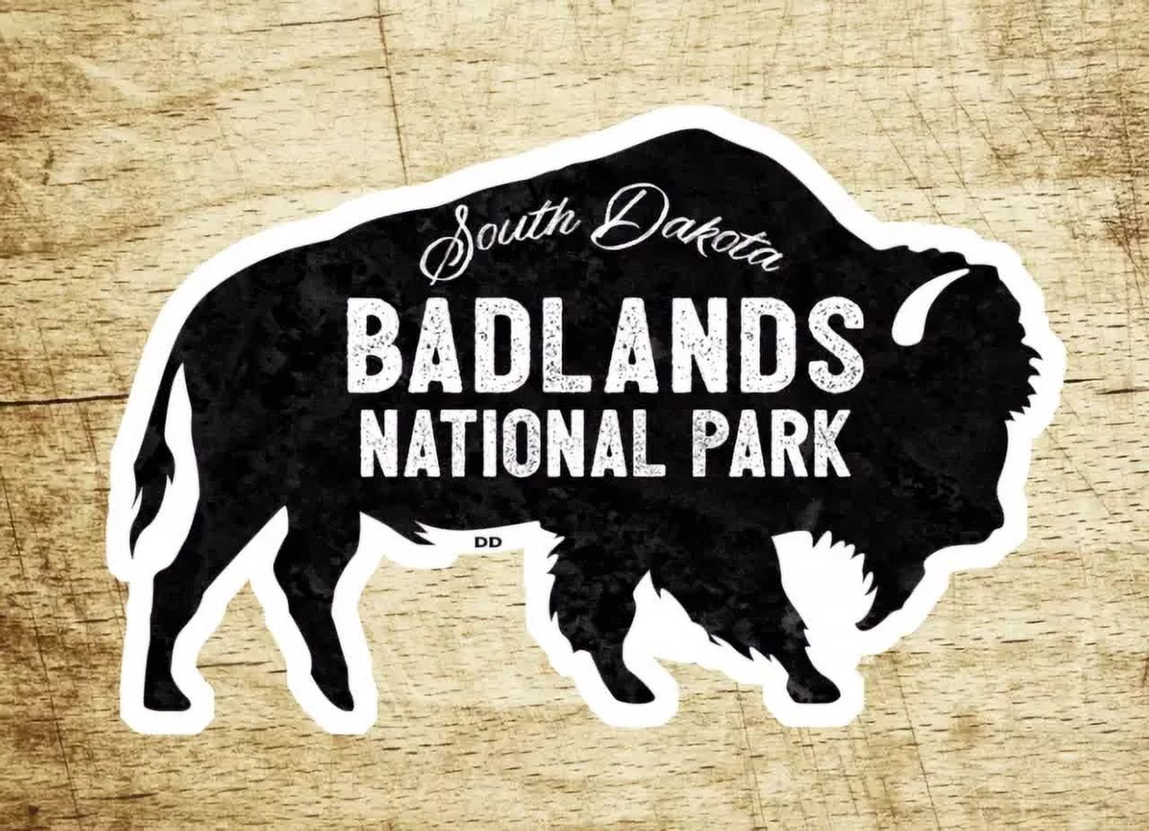 Badlands Bison South Dakota Decal Sticker Buffalo Phone Decal Water ...