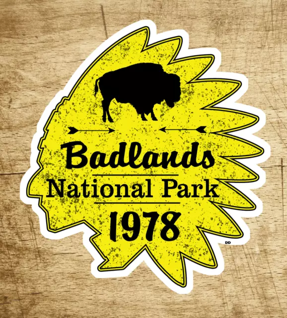 Badlands National Park Decal Sticker South Dakota Vintage Travel Phone ...