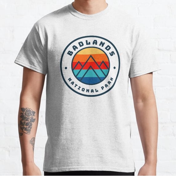 Badlands National Park Dog Co Mountains Classic T-shirt - Walmart.com