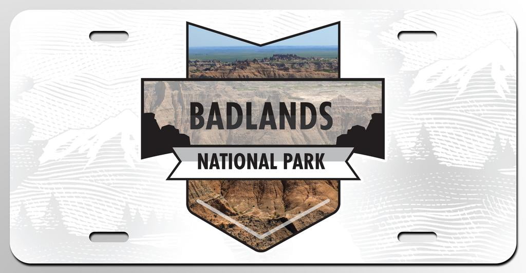 Badlands National Park License Plate Tag Vanity Novelty Metal | UV ...