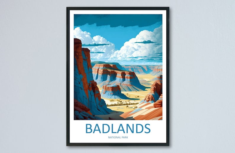 Badlands National Park Print – Stunning Desert Landscape for Your Walls ...