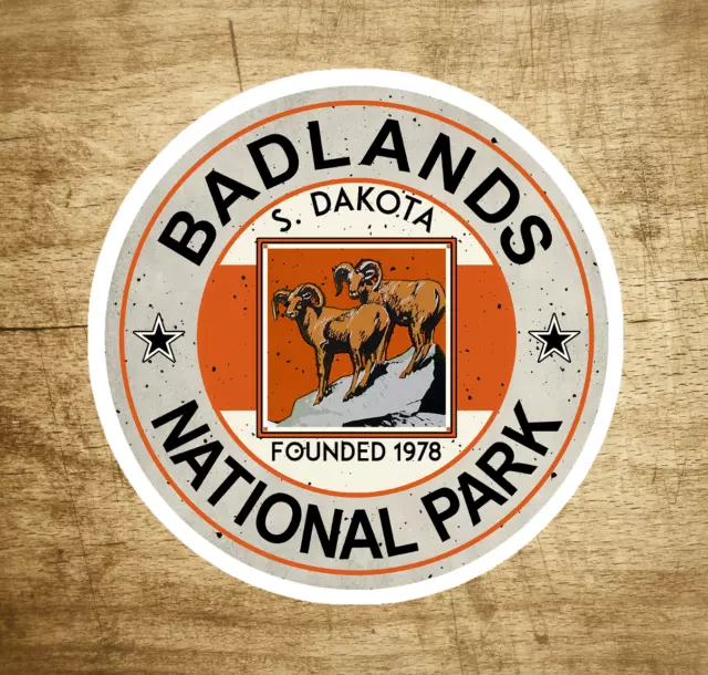 Badlands National Park South Dakota Decal Sticker Mountains Hiking ...