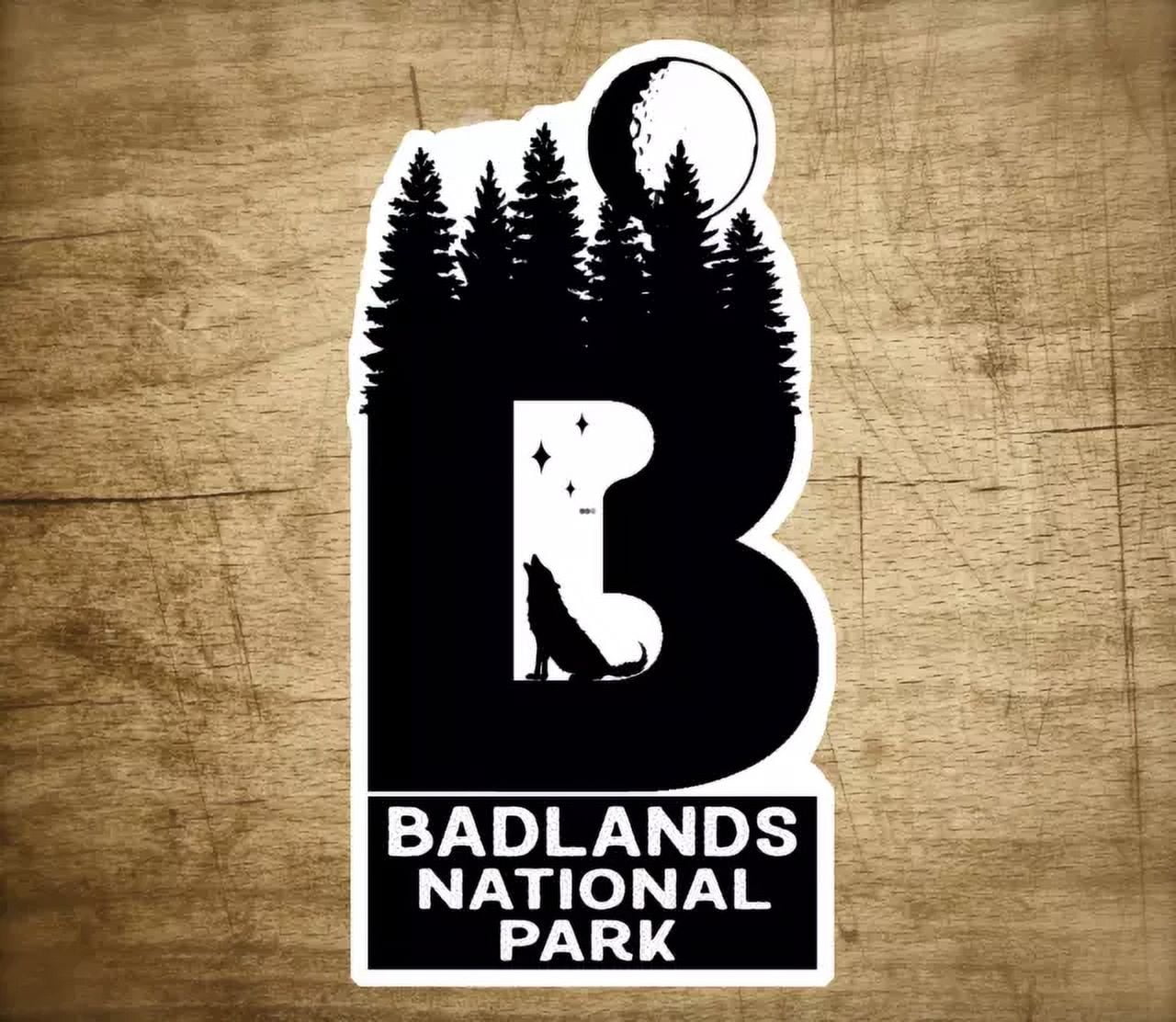Badlands National Park South Dakota Decal Sticker Wolf Phone Decal ...