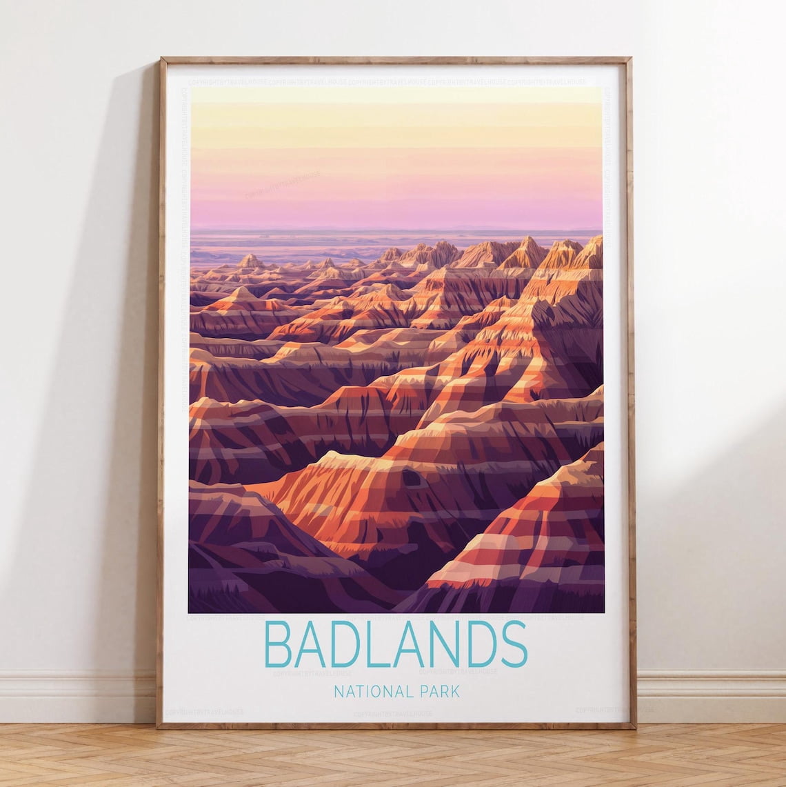 Badlands National Park South Dakota Nature Wall Art, Unframed Paper ...