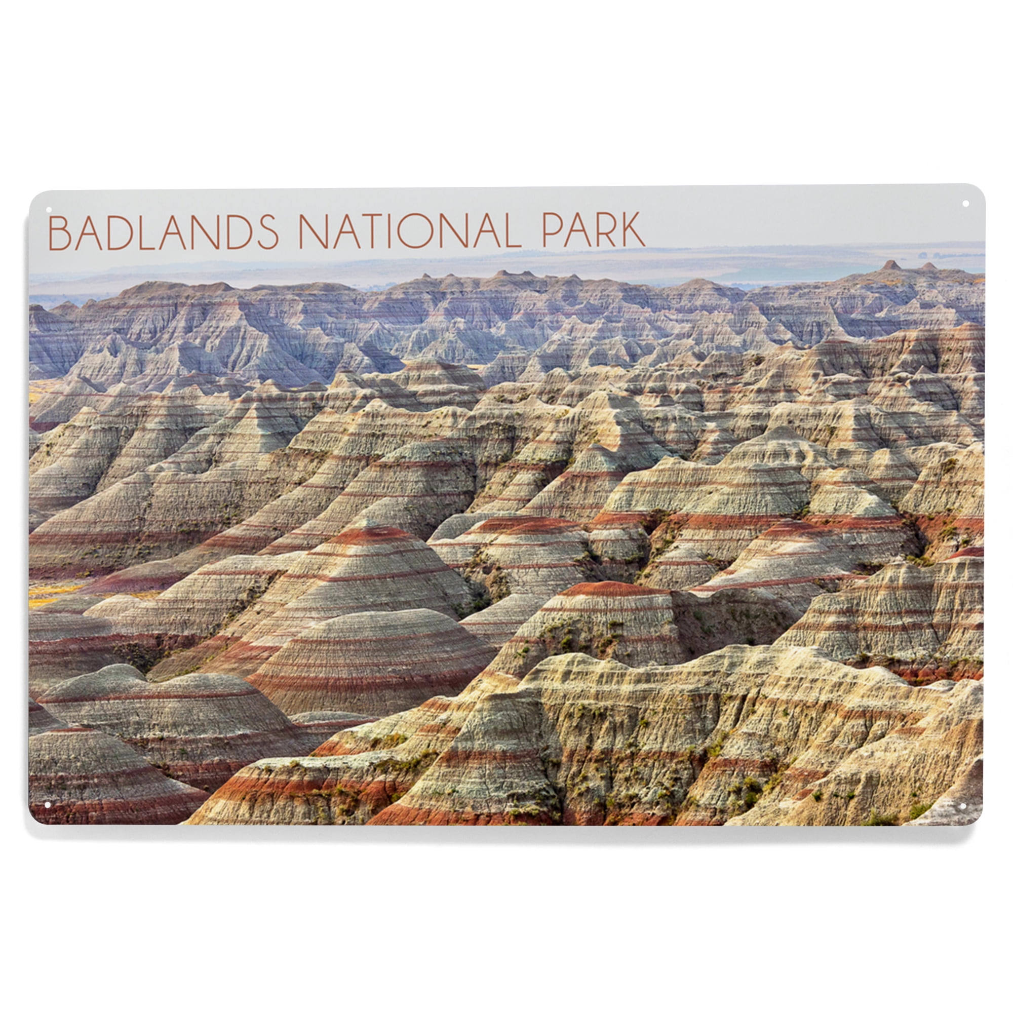 Badlands National Park, South Dakota, Ridgeline (12x18 Aluminum Art ...