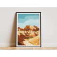 Badlands National Park South Dakota Travel Landscape Vacation Poster ...