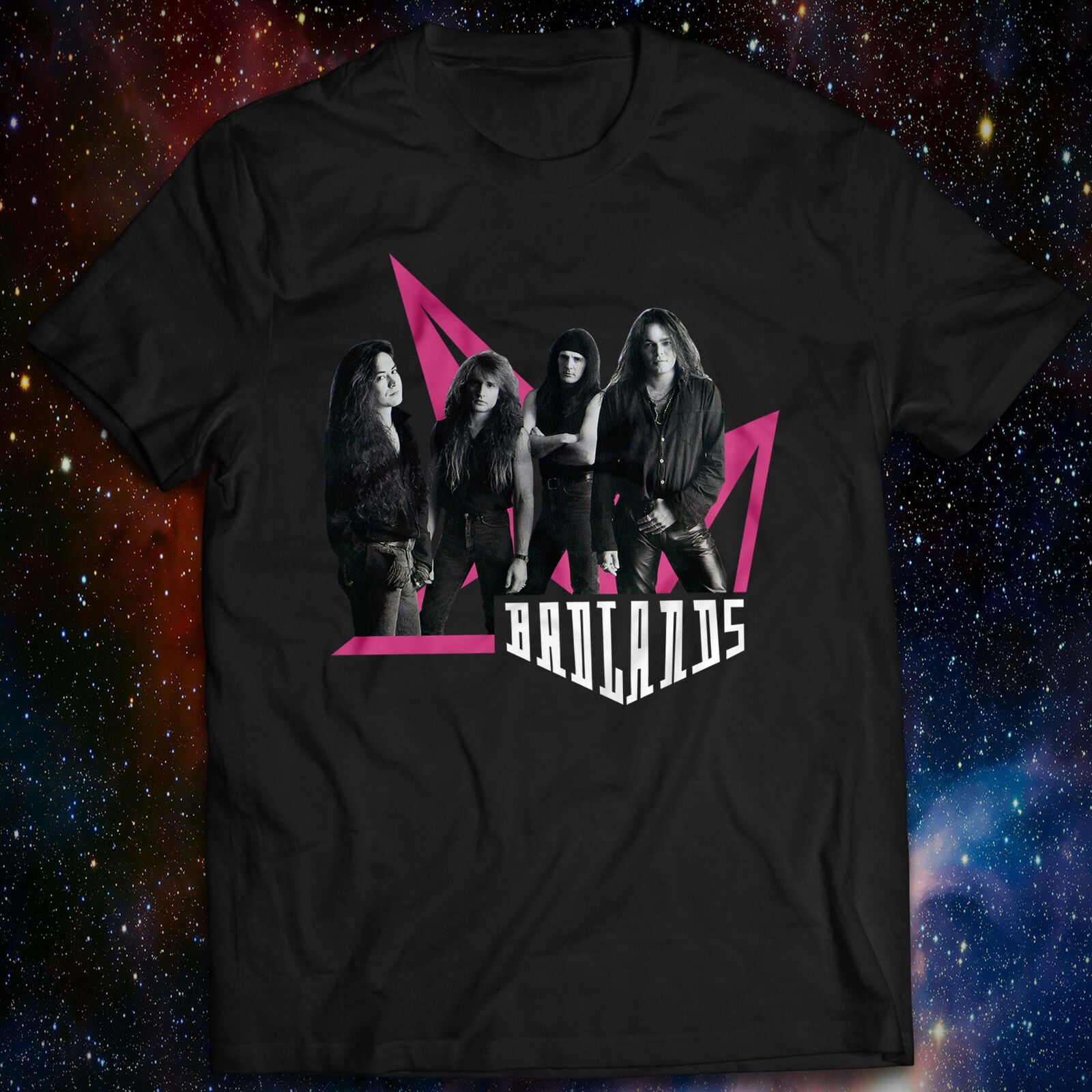 Badlands T-Shirt Ray Gillen Eric Singer Voodoo Highway Dusk Vintage ...