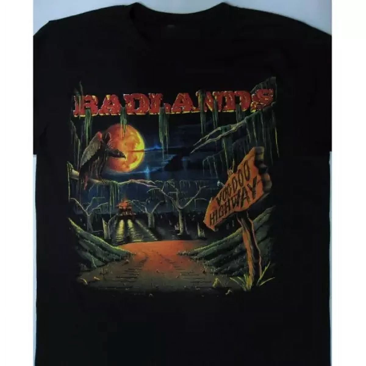 Badlands Tee Shirt Voodoo Highway Tour '91 Sleeve Black All Size ...