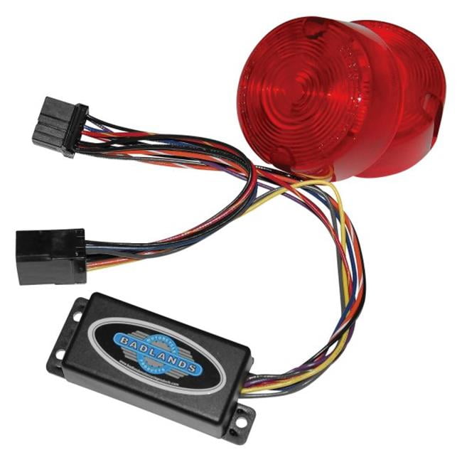 Badlands Turn Signal Light Plug-In Illuminator with Red Lens for 1997 Harley Davidson Bad Boy ...