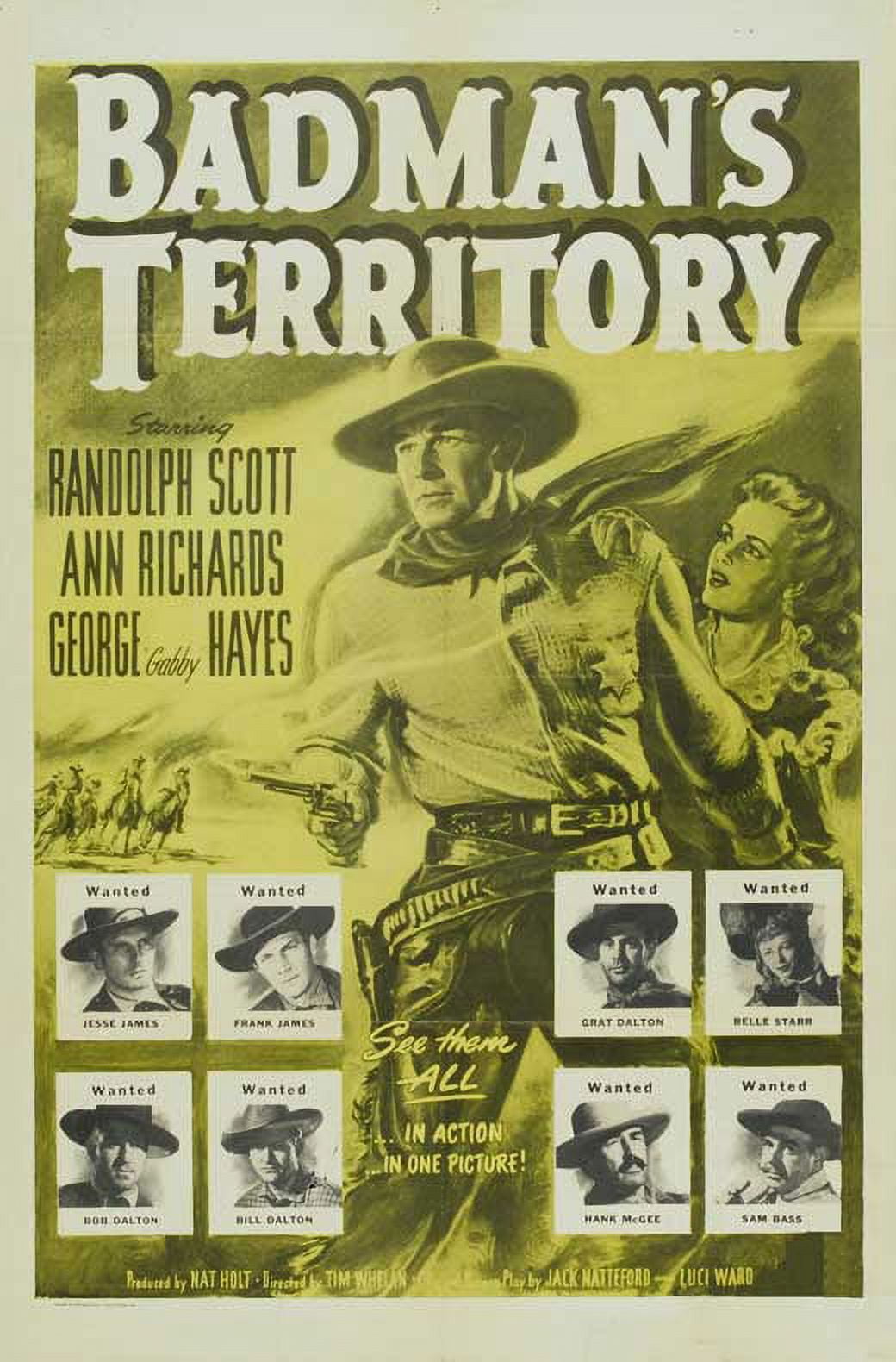 Badman's Territory - movie POSTER (Style B) (11" x 17") (1946 ...