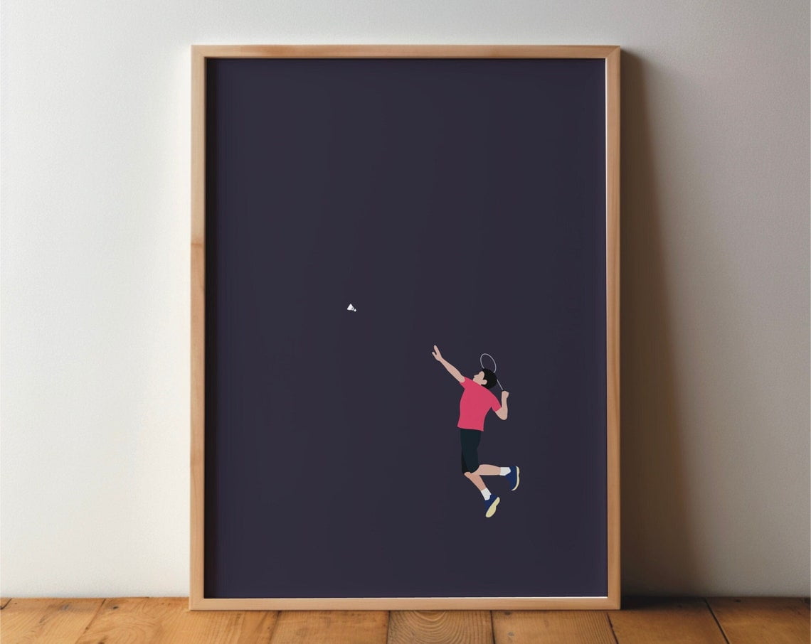 Badminton, Badminton Poster - Sports Friends - Art, Minimal, Modern ...