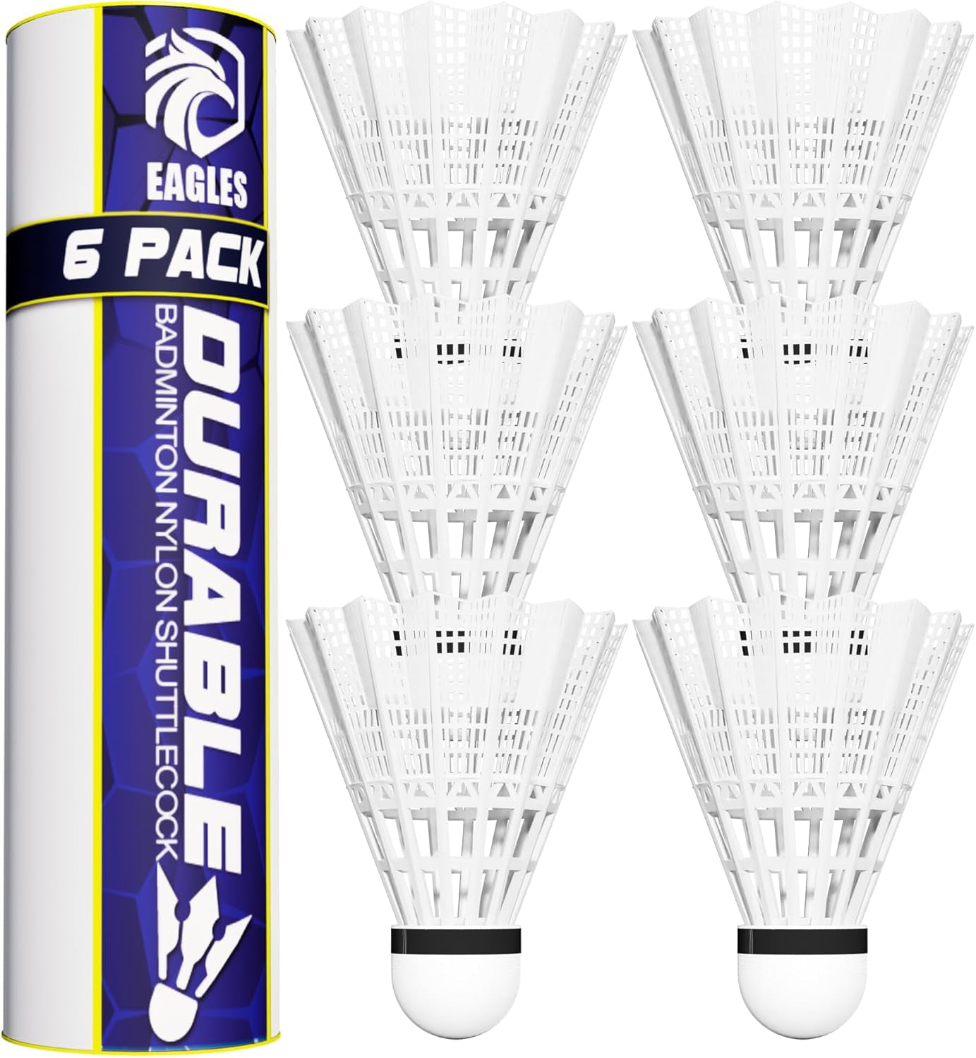 Badminton Birdies - Nylon Bedminton Shuttlecocks for Softball/Baseball ...