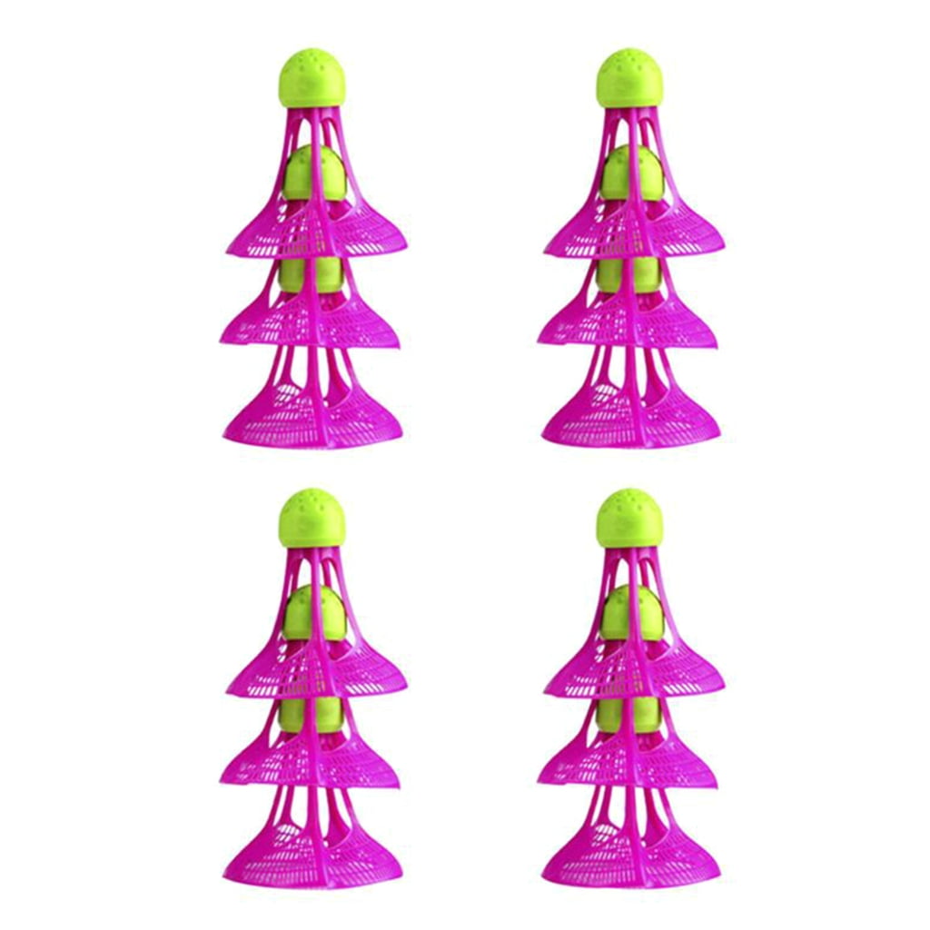 Badminton Elastic Head Nylon Plastic Badminton Shuttlecock Set for Game ...