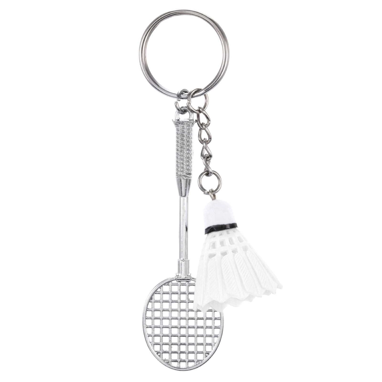Badminton Keychain Sports Cartoon Charm Pendant for Students Bags Mini ...