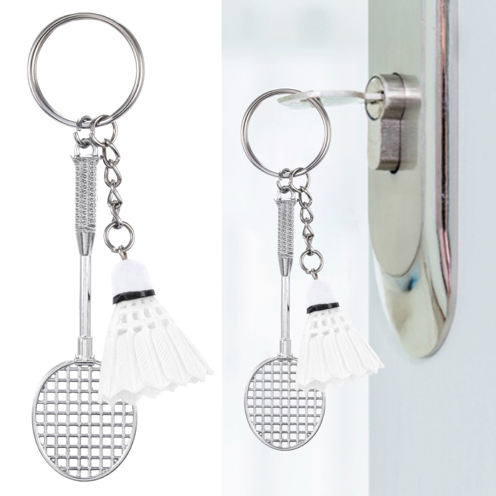 Badminton Keychains Cartoon Charm Pendant Sports for Students Mini ...