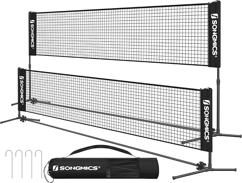Badminton Net, Height Adjustable Volleyball Net, Pickleball Net for ...
