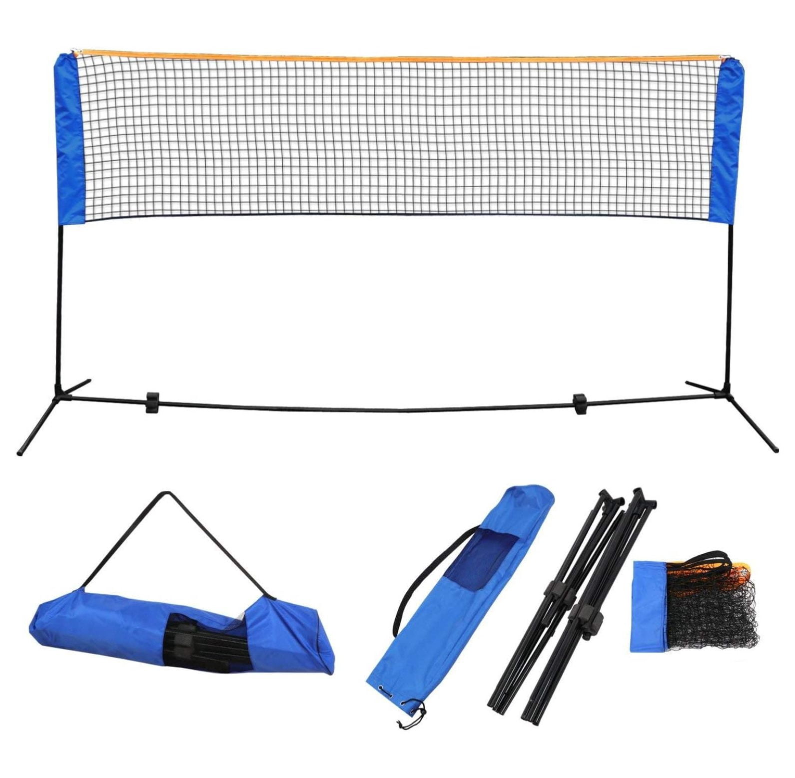 Badminton Net Set,Height Adjustable Stand & Portable Carry Bag,Indoor ...