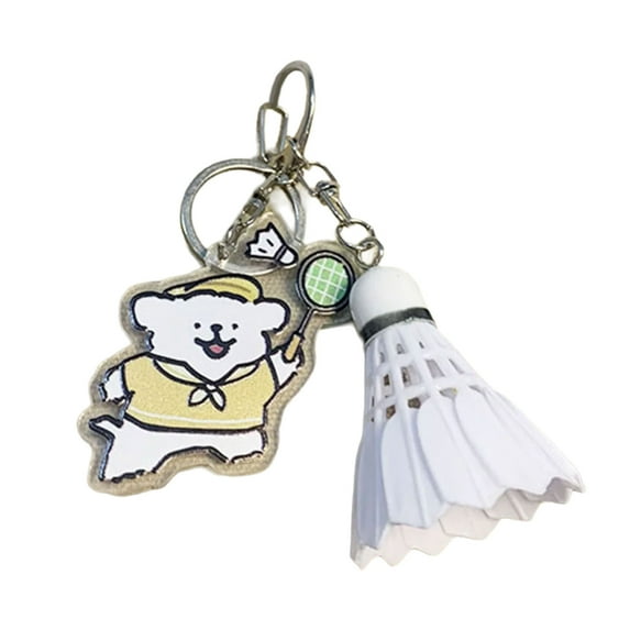 Badminton Pendant Keyrings Gifts for Badminton Lover Couples Backpack ...