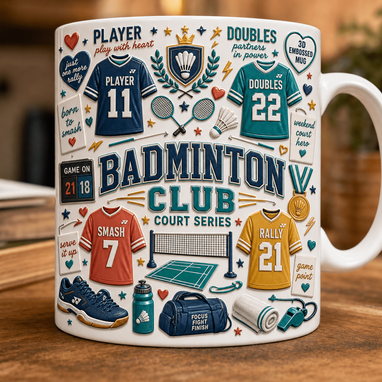 Badminton Player Mug, Badminton Club Gift Mug for Doubles Partner ...