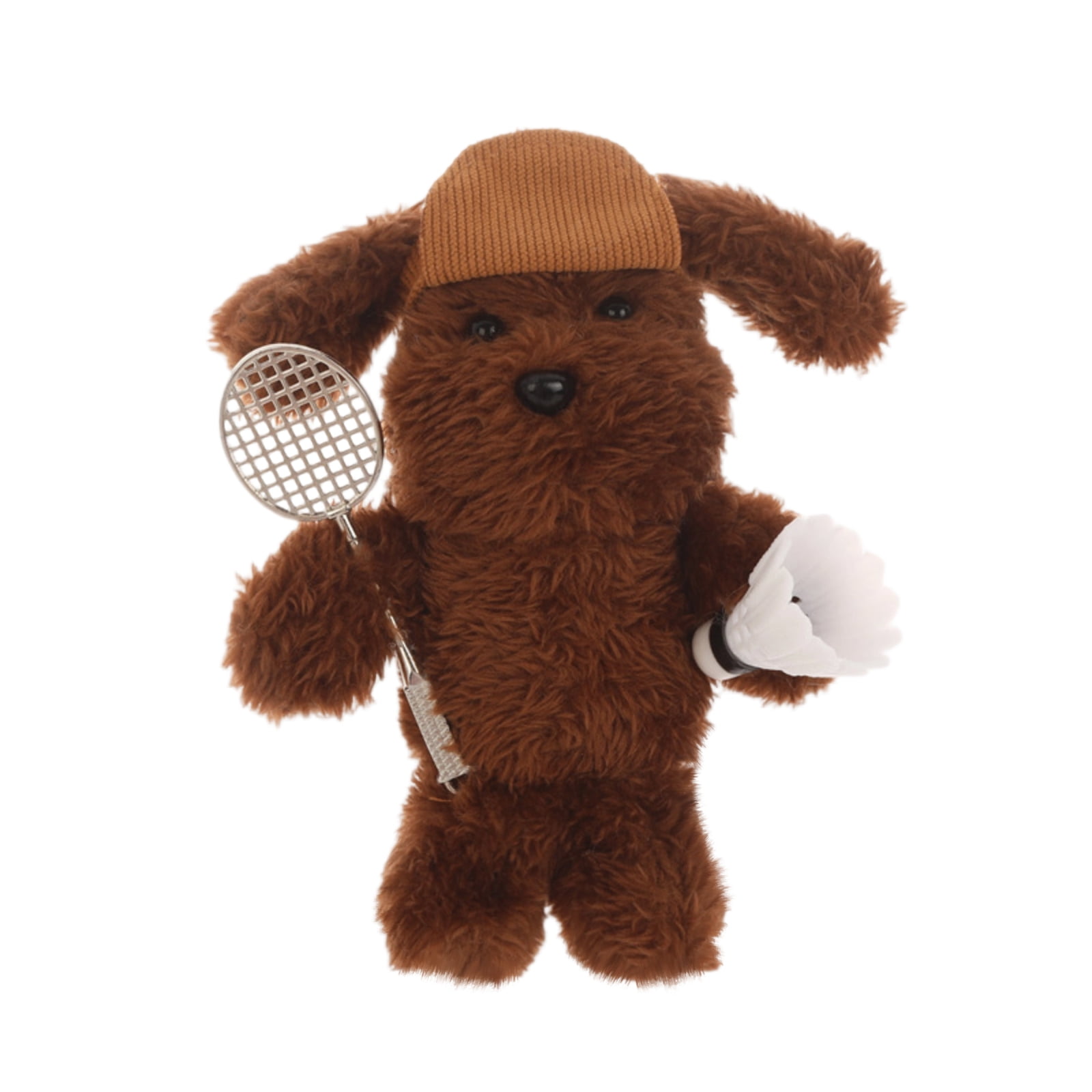 Badminton Puppy Stuffed Animals, Cuddly Fluffy Dog Plush Toys with ...